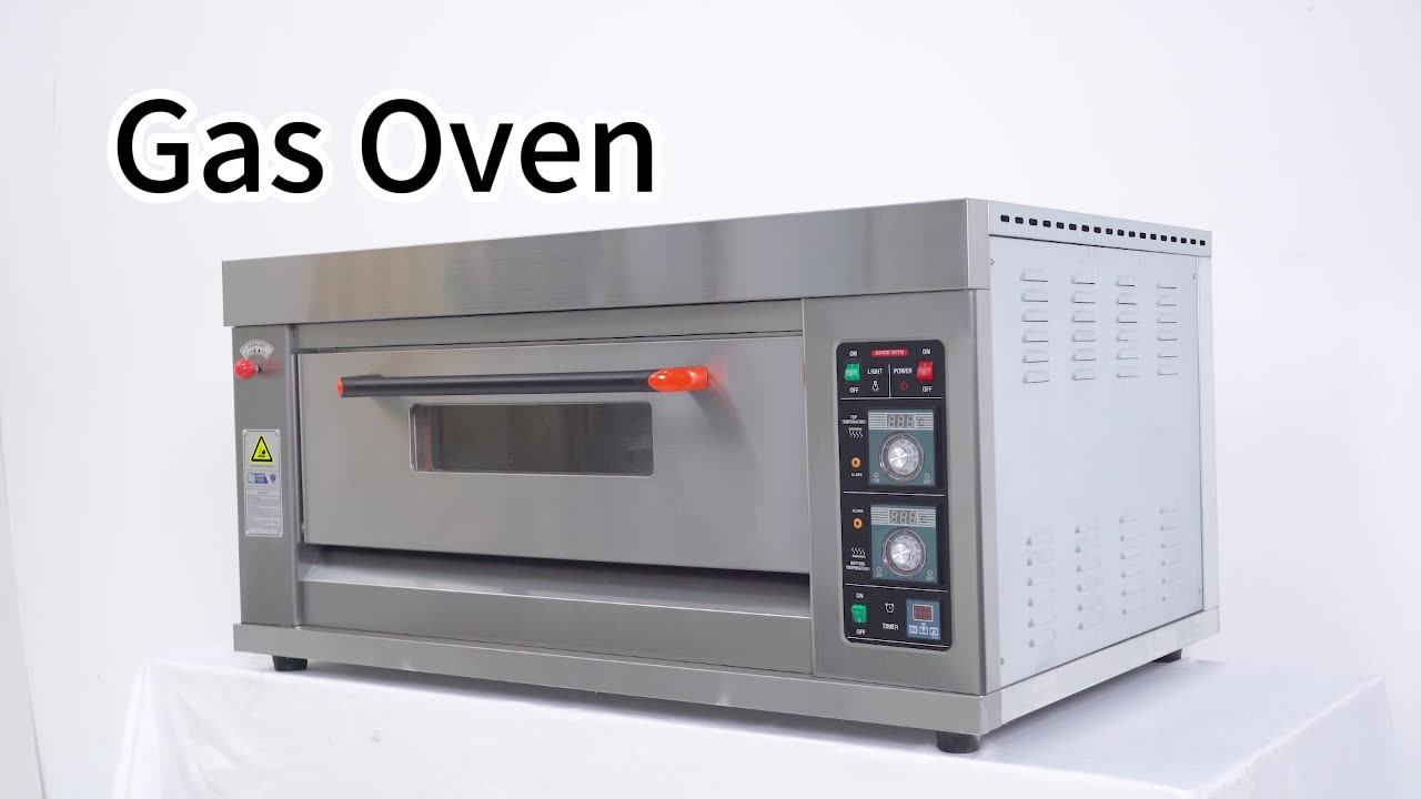 Industrial Gas Bread Oven 2 Deck 4 Trays Gas Oven For Baking - Buy Gas ...