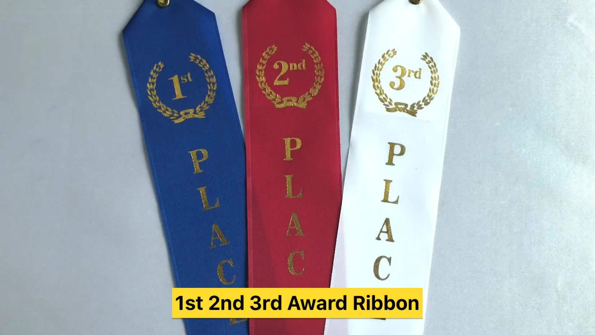 Blue Red White 1st - 2nd -3rd Place Premium Award Ribbon - Buy Award ...