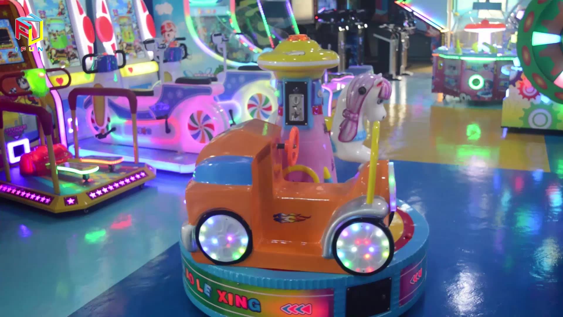 Coin Operated Musical Kiddie Carousel Rides Carousel Seats Arcade Kids ...