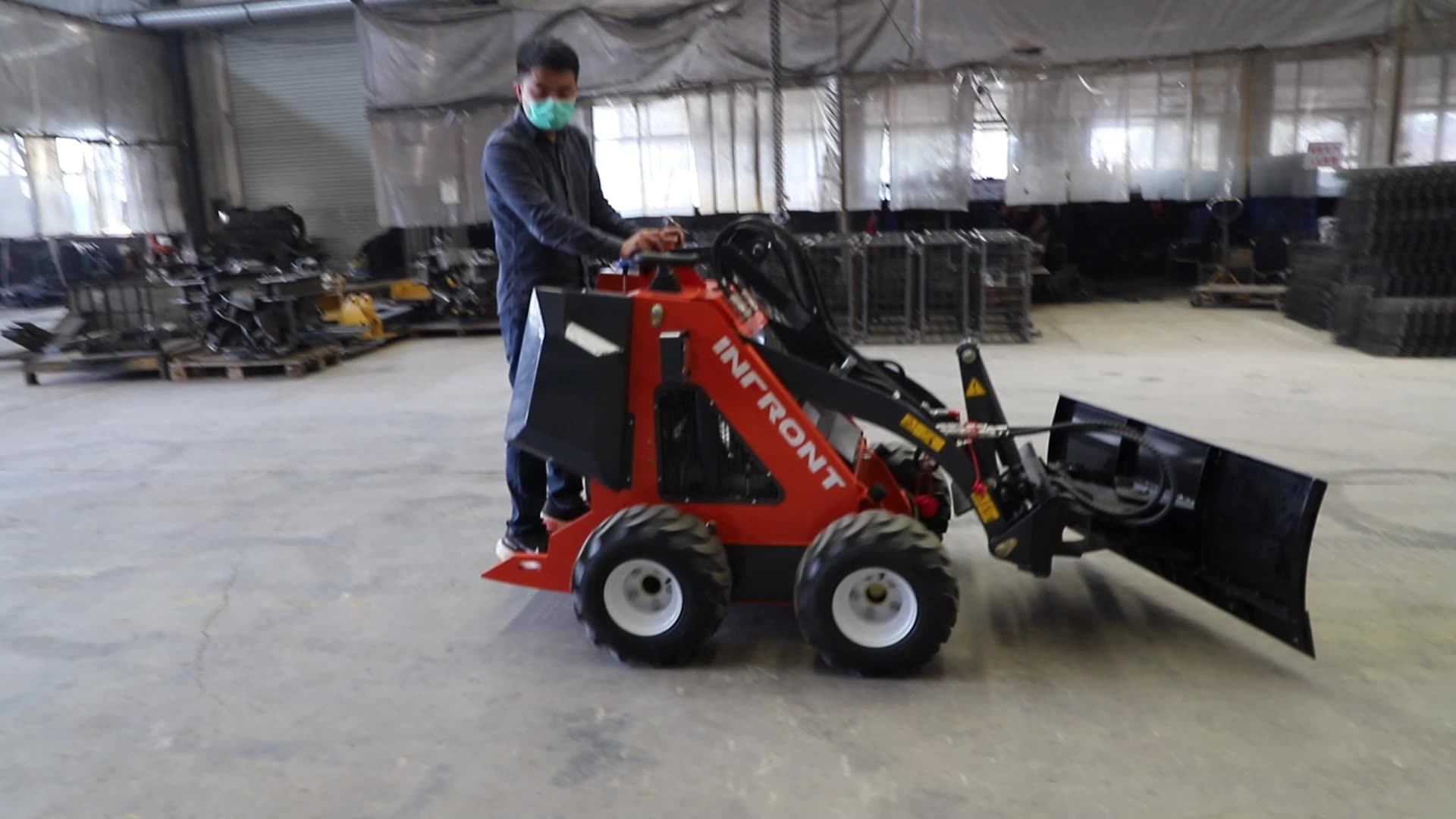 Wholesale Front End Mini Skidsteer Electric Towable Backhoe Wheel ...