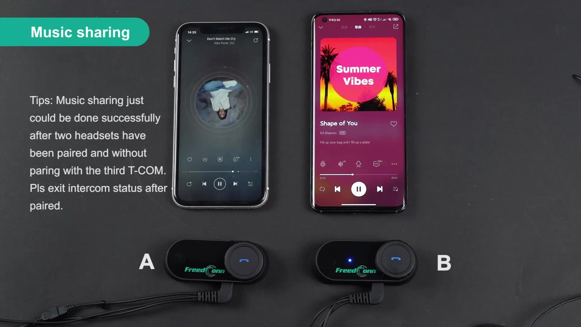 Freedconn Motorcycle Helmet Bluetooth Original Bt 5.0 2-way 800 Meters ...