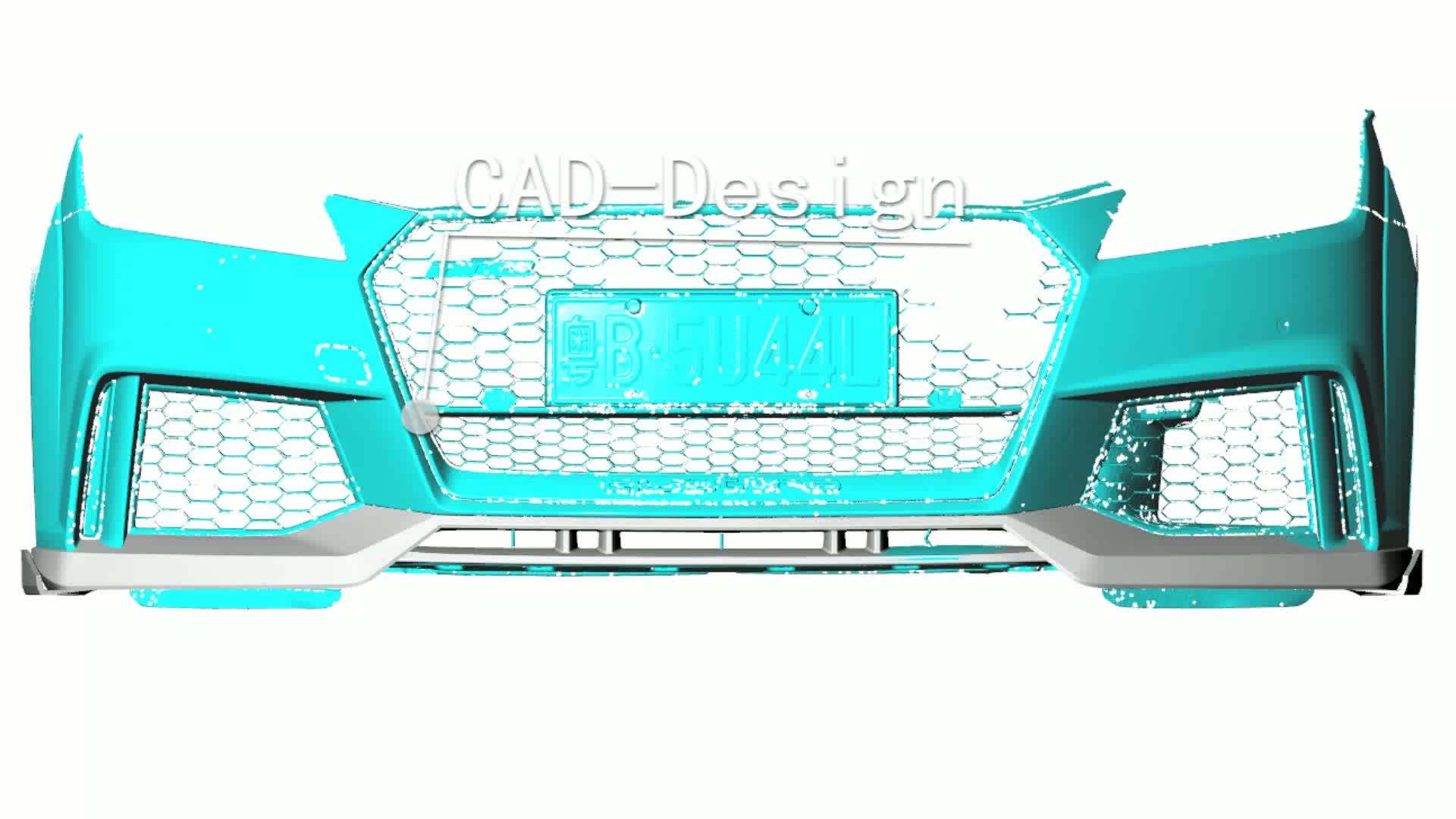 Ttrs Carbon Fiber Car Front Bumper Lip Splitter For Audi Ttrs Mk3 8s ...