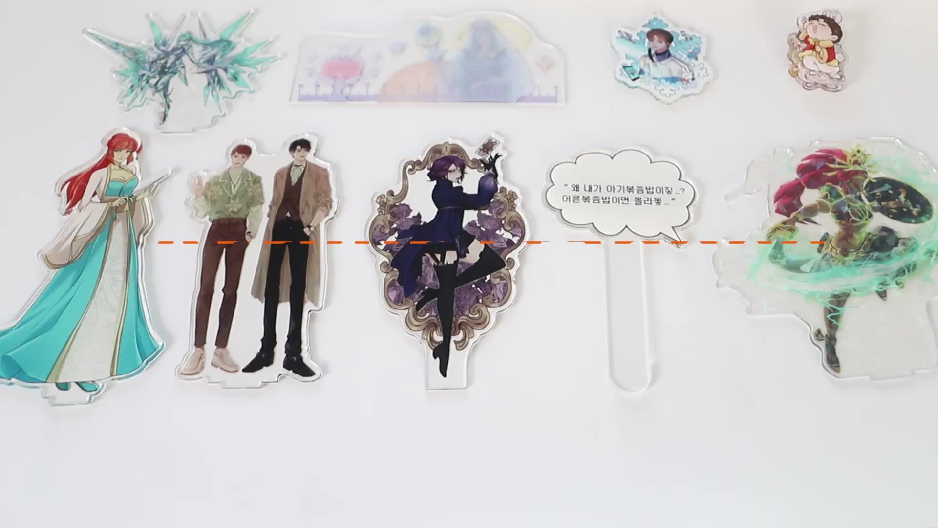 Custom Printed Plastic Acrylic Standees No Moq Cartoon Style Anime ...