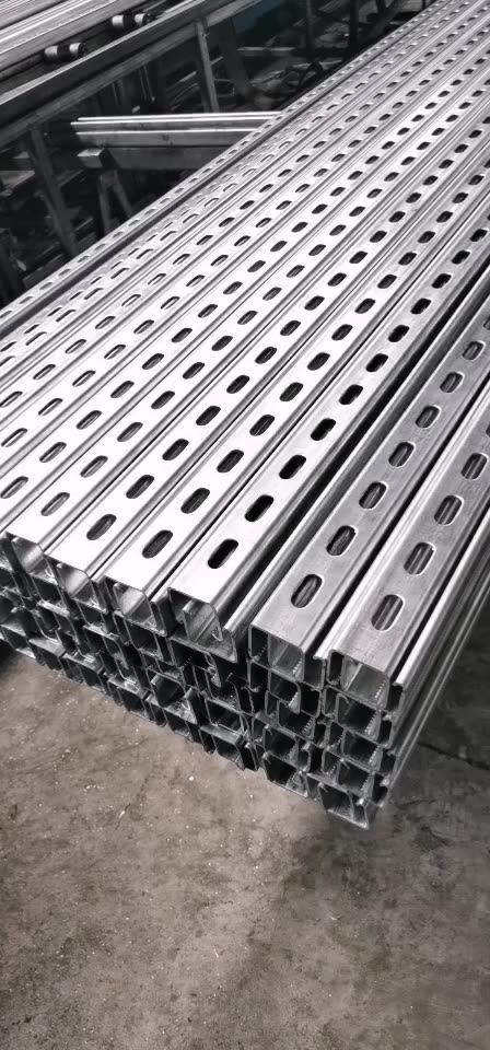 Unistrut Heavy Duty Slotted Galvanized Support System U Beam Slotted ...