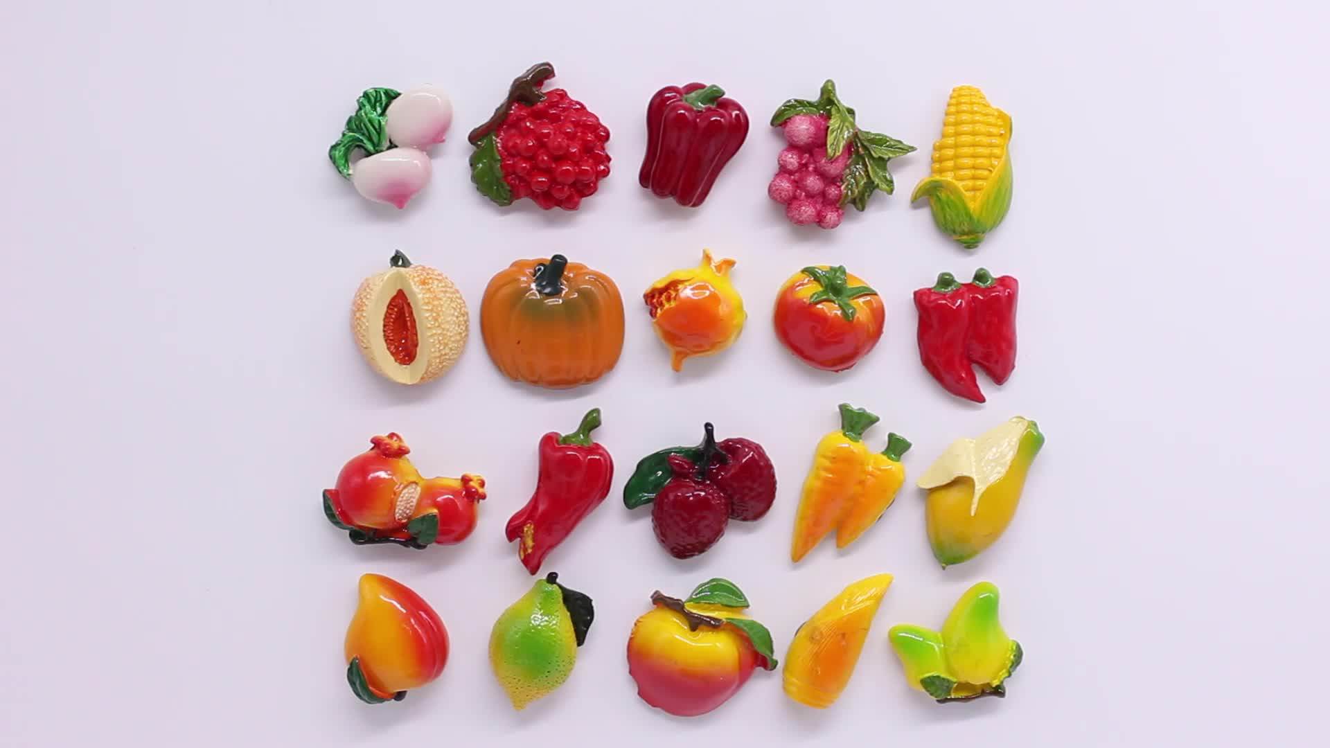 Hot Sale Oem Fruit Item Polyresin Custom 3d Magnet Fridge Magnet ...