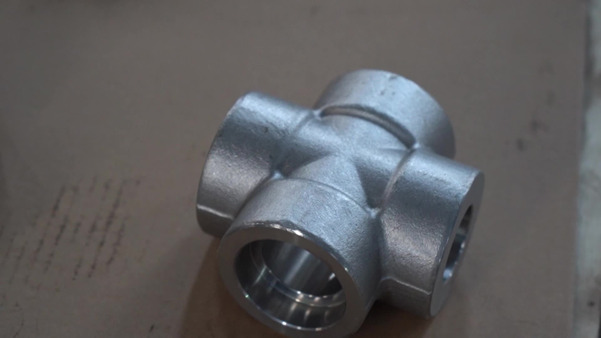 Equal Carbon Steel Threaded Pipe Cross With Various Standard - Buy ...