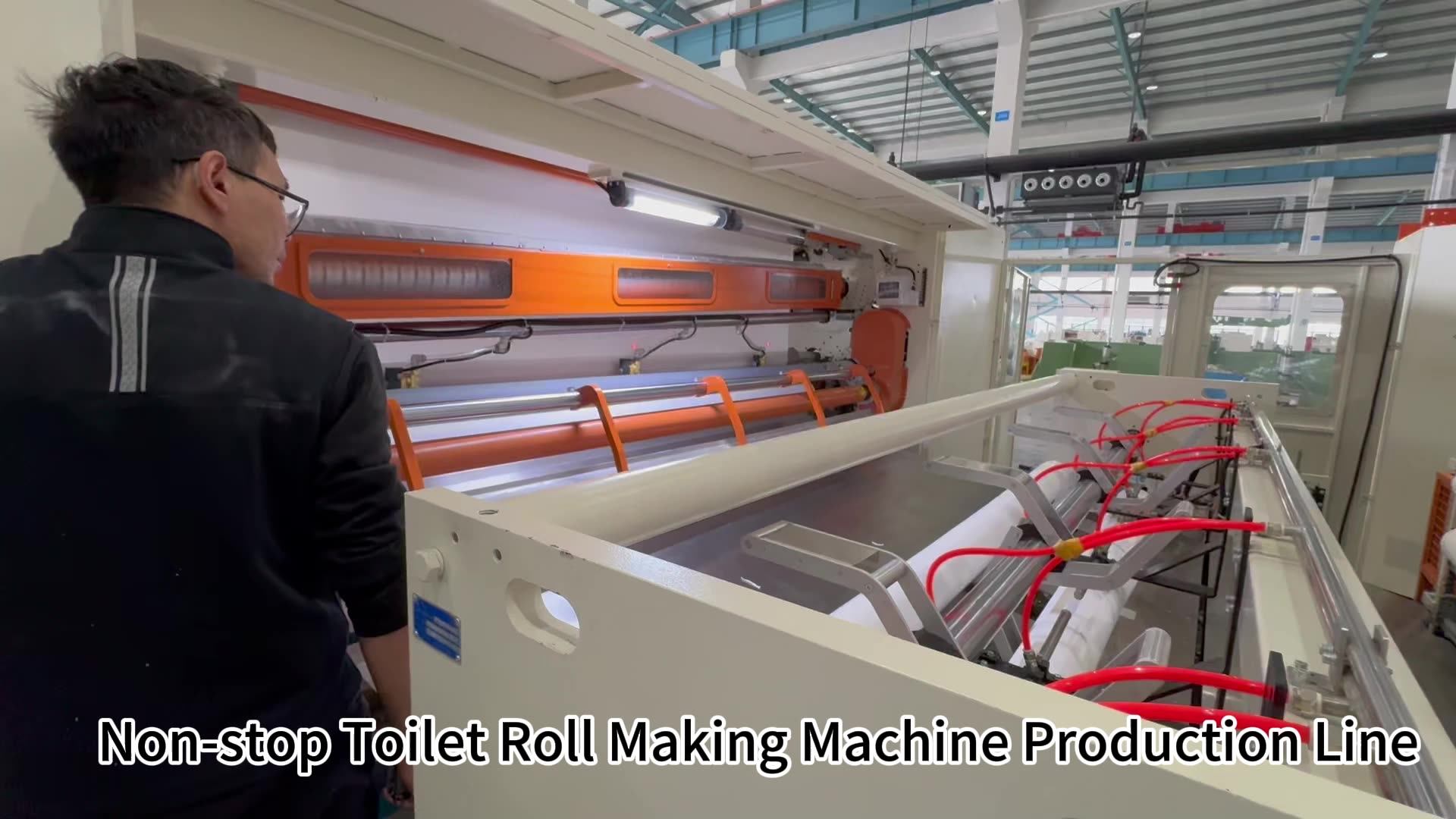 Toilet Paper Roll Rewinding Machine Toilet Tissue Making Machine ...