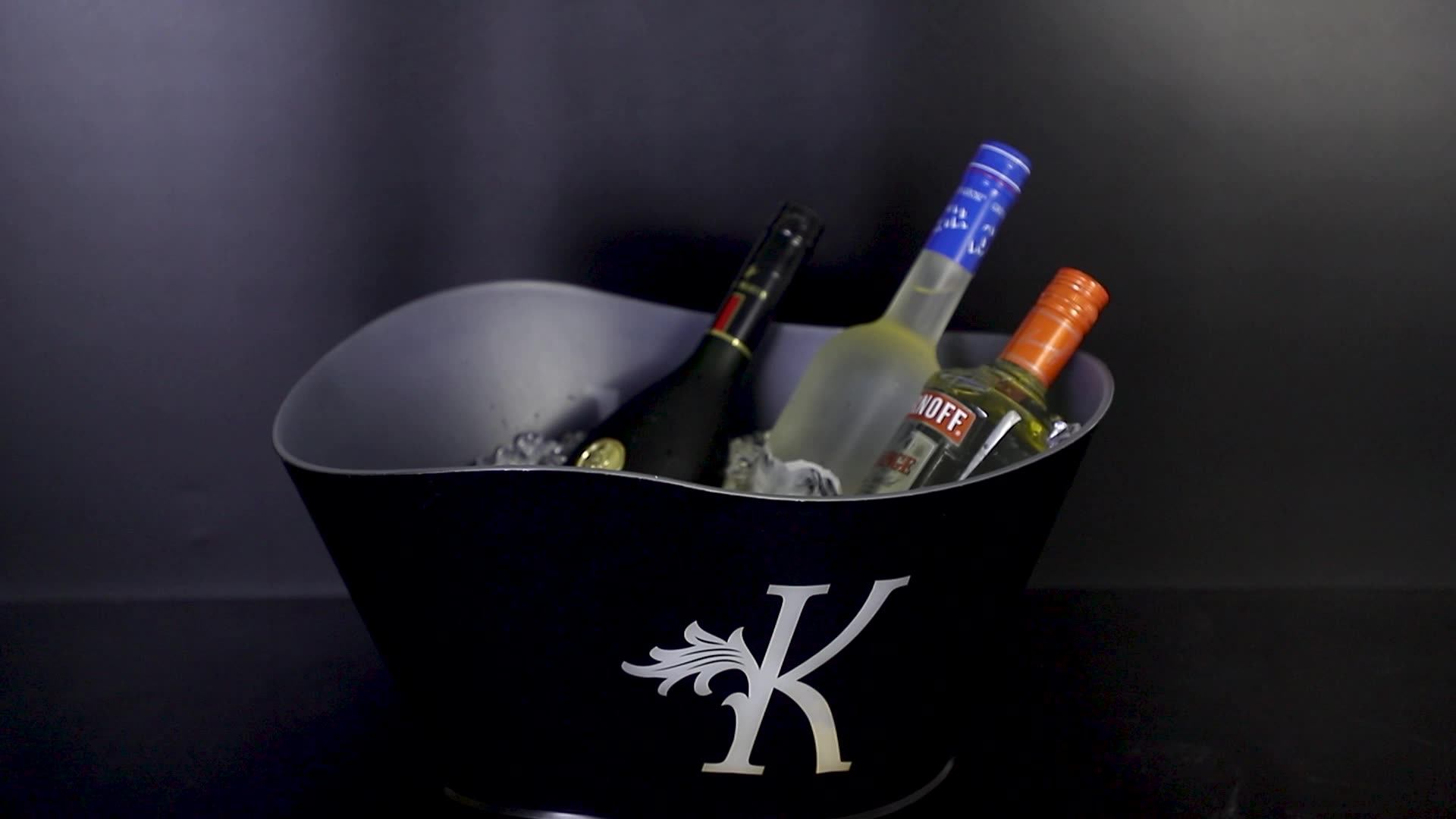 Custom Party Acrylic Plastic Beer Wine Champagne Led Ciroc Ice Bucket ...