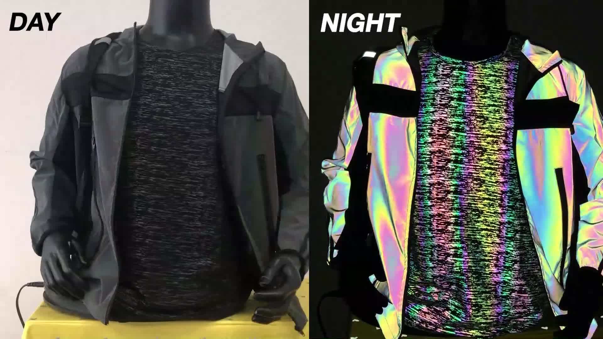 Chinastars High Quality Light Rainbow/iridescent/neon Reflective Fabric ...