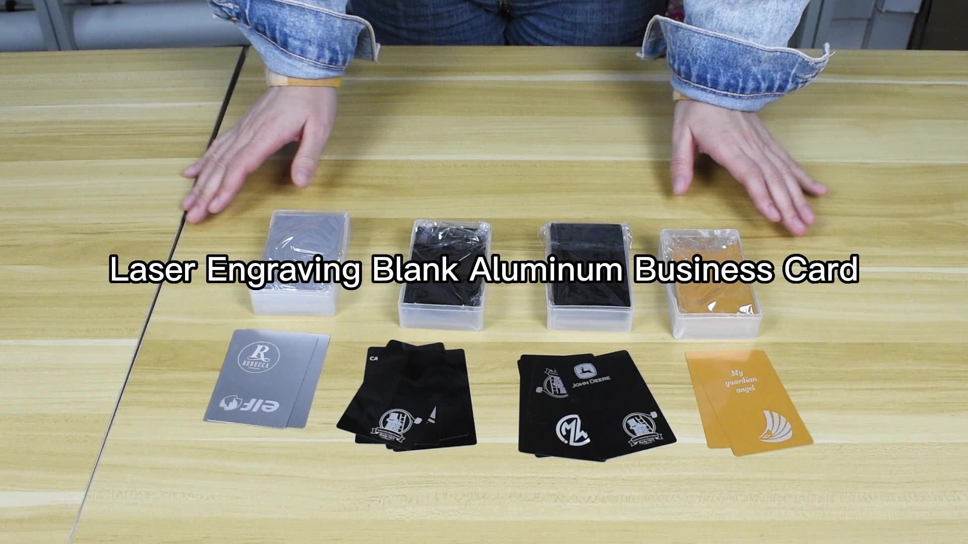 Custom Laser Engraving Metal Credit Cards Blank Standard Size 0.2mm 0 ...