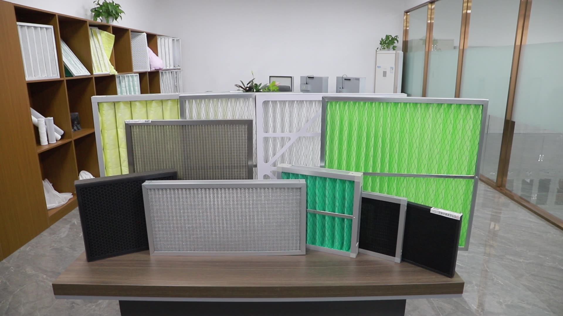 Industrial G4 F5 F6 F7 F8 F9 H13 H14 Mini Pleated Panel Activated ...