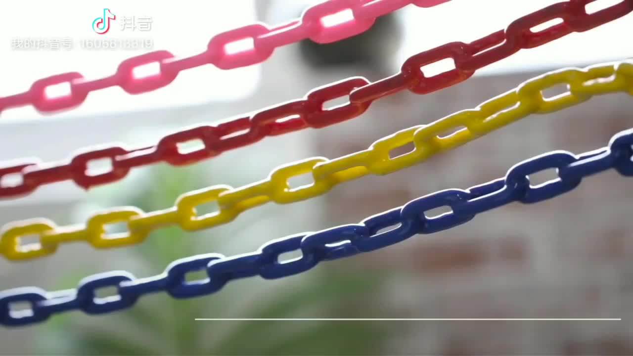 Factory Customized Colorful Plastic Coated Carbon Steel Link Chain ...