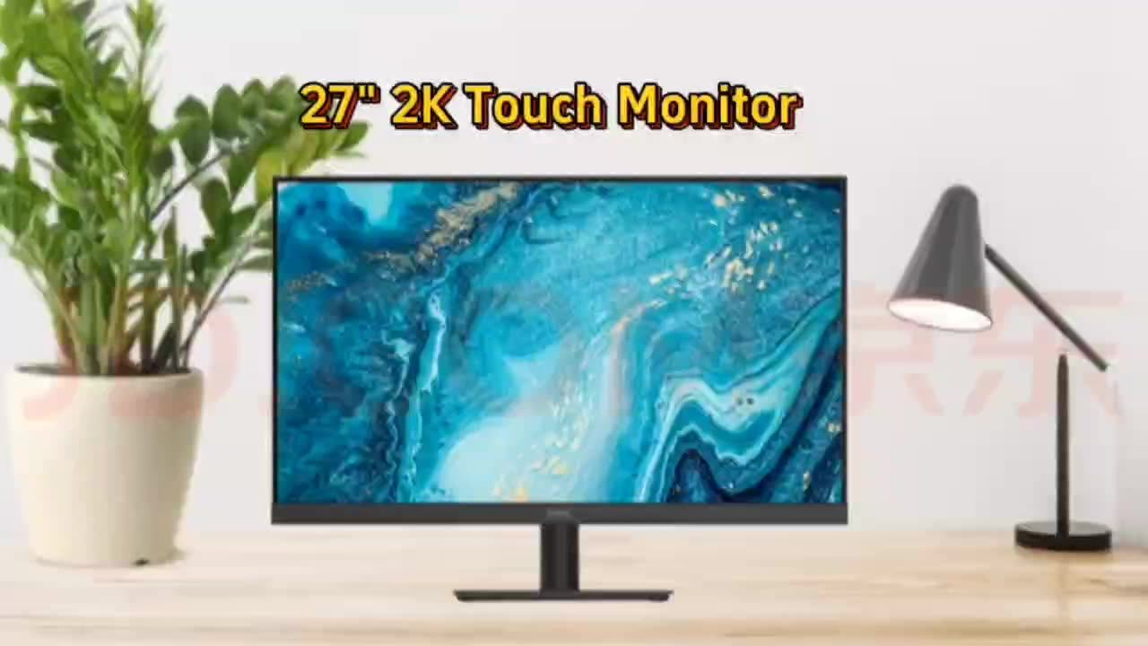 2k 27 Inch Monitor Ips Lcd Touch Screen 2560x1440 Uhd For Pc Laptop ...