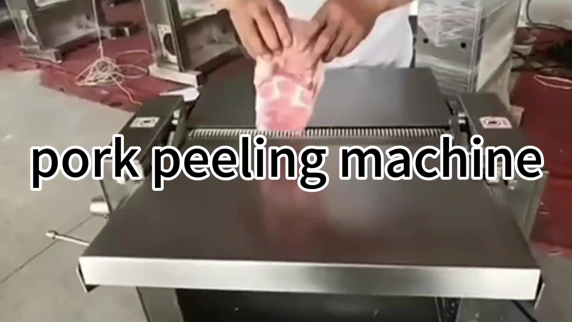 Commercial Fresh Pork Pig Skin Meat Peeling Removing Machine Pork Skin ...