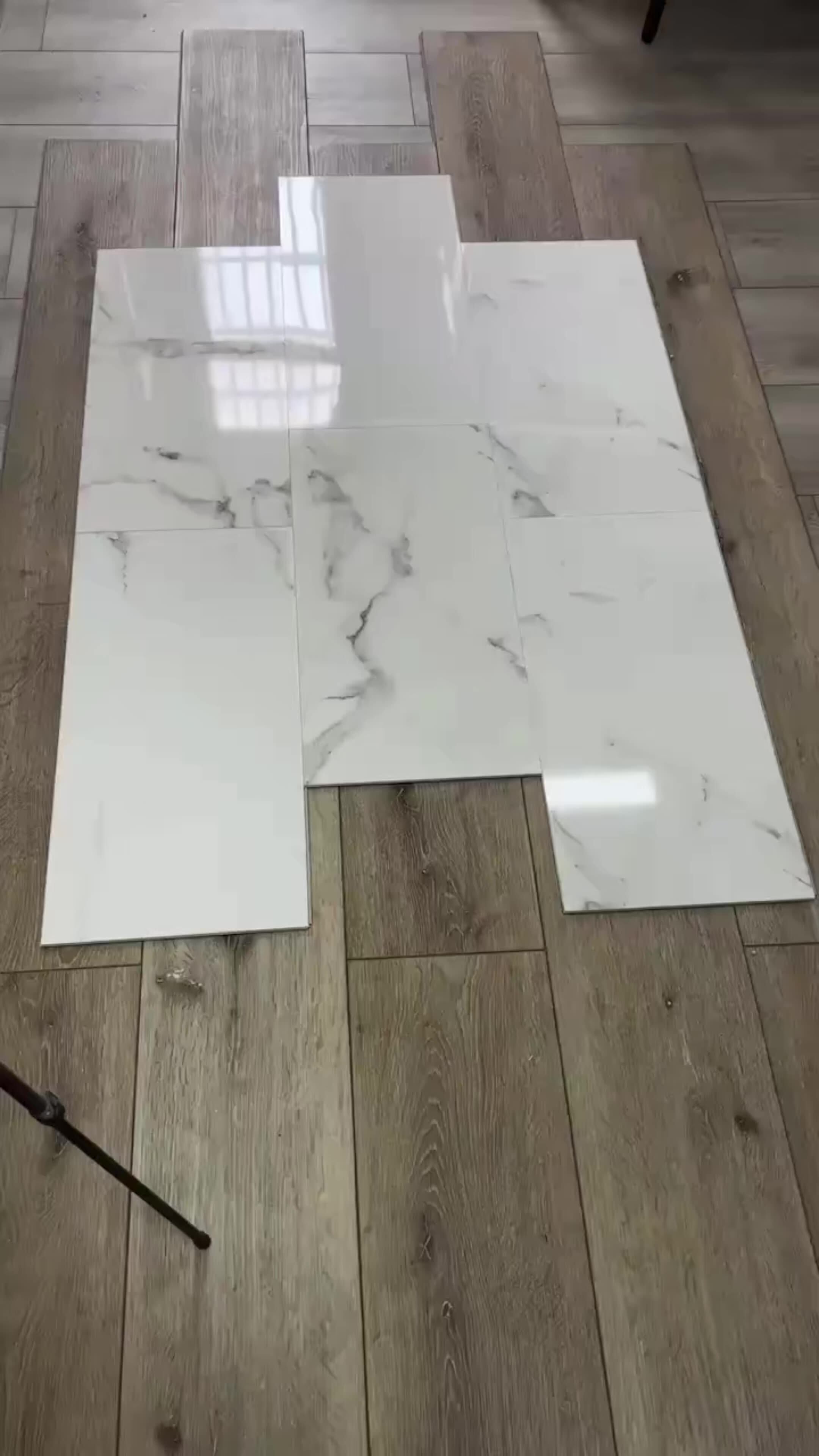 Vinyl Plank Rigid Core Stone Look High Glossy Marble Interlocking Spc Flooring Tile - Buy Spc ...