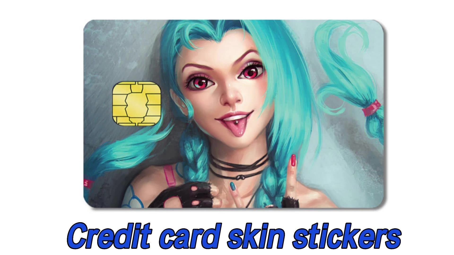 Custom Anime Design Smart Skin Visa Credit Card Sticker Pvc Custom Logo ...