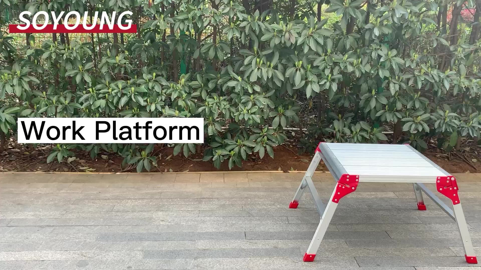 Adjustable Portable Work Platform With A 300 Pound Load Capacity - Buy ...