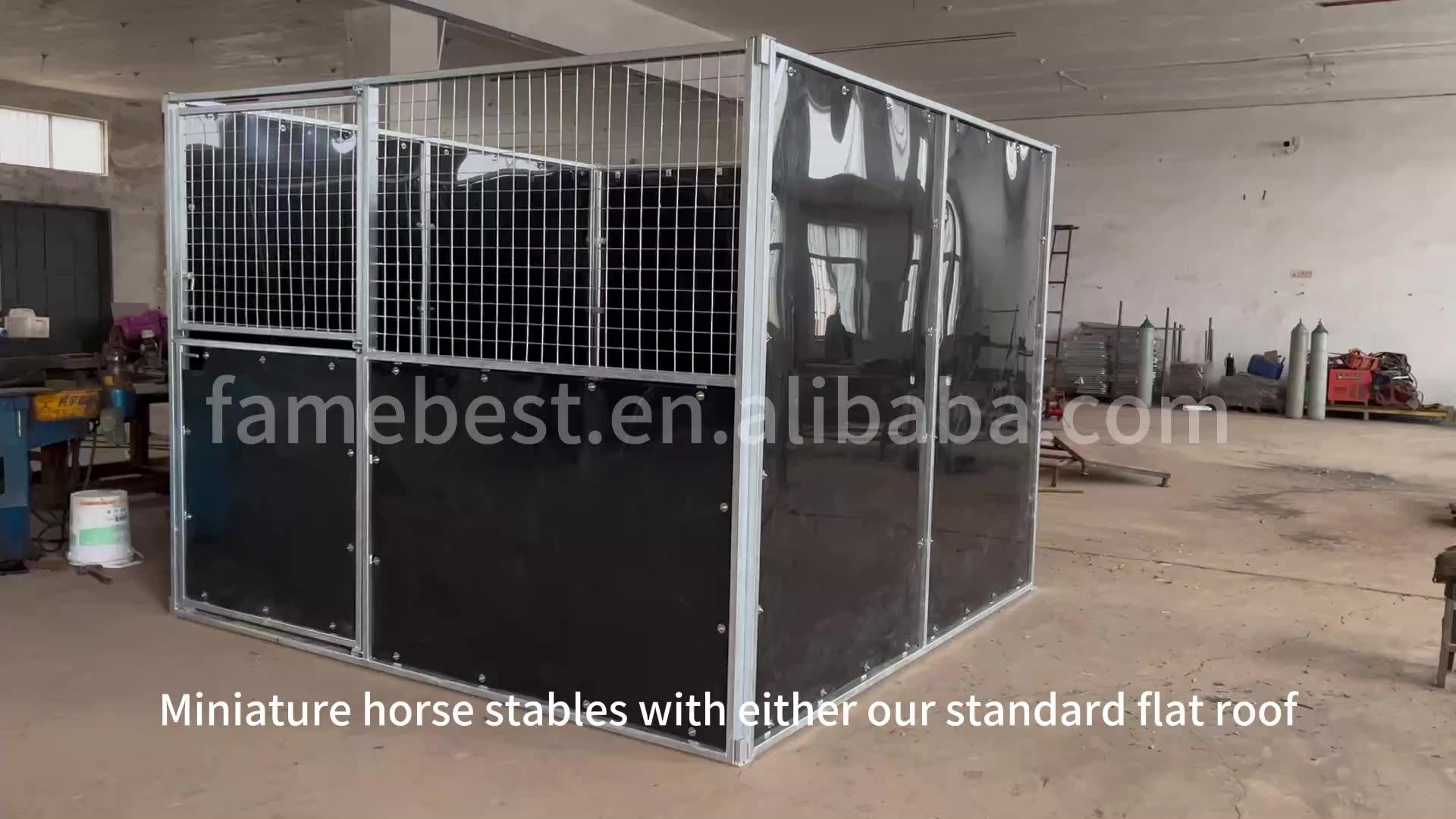 Temporary Horse Stalls Stable Box With Roof Portable Movable Horse ...