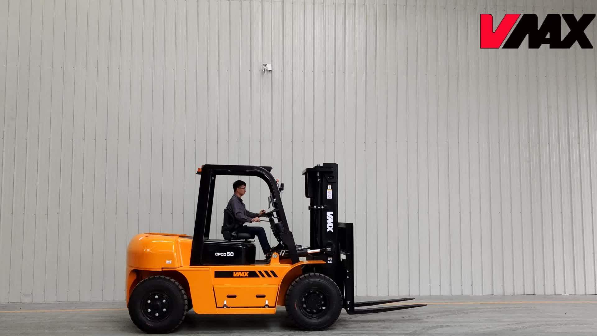 5 Ton Side-loader Forklift Truck Cpcd50s 5t Diesel Forklift With ...