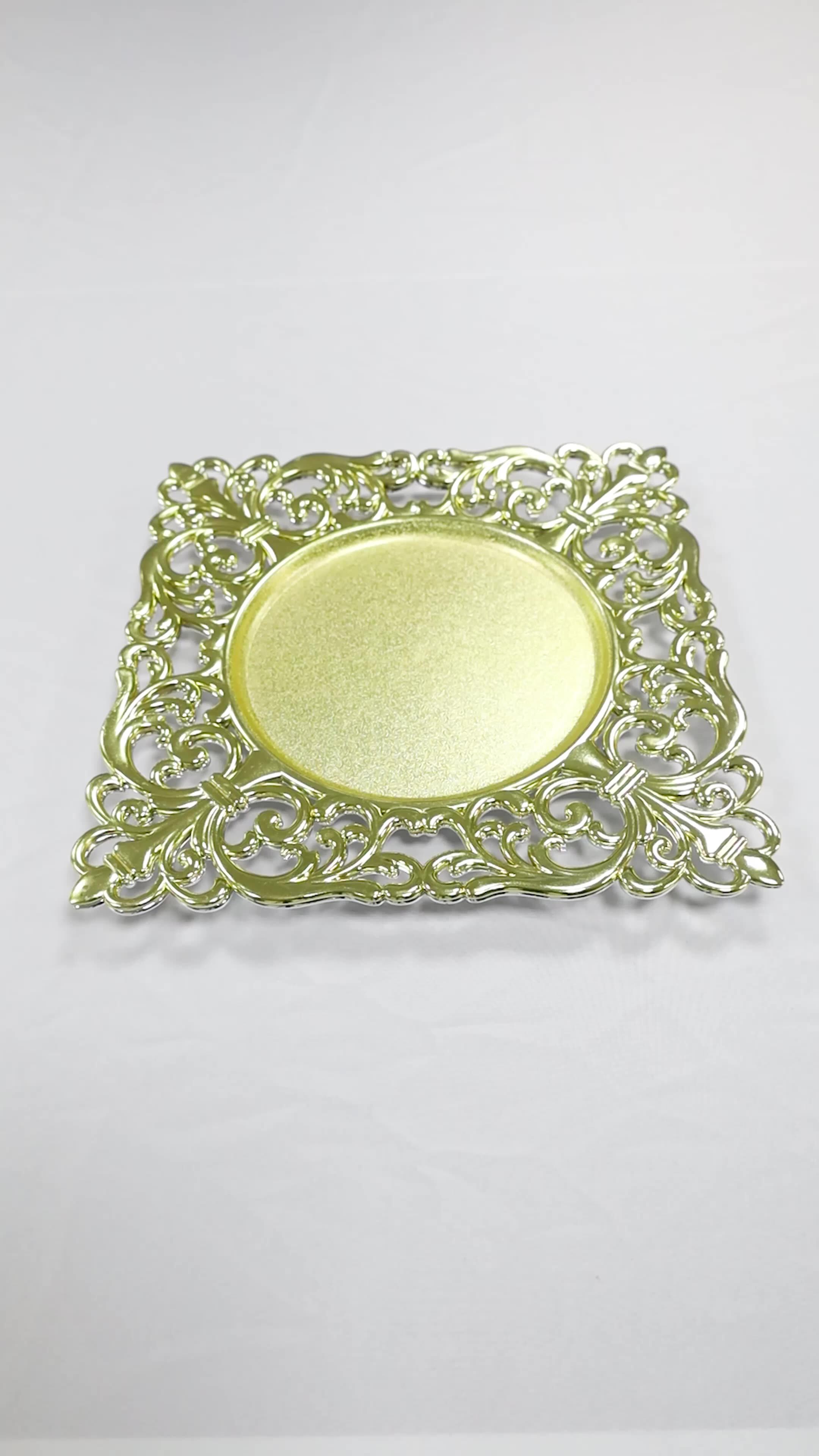 New Style Luxury Party Wedding Decorative Plates Fruit Dish 12 Inch ...