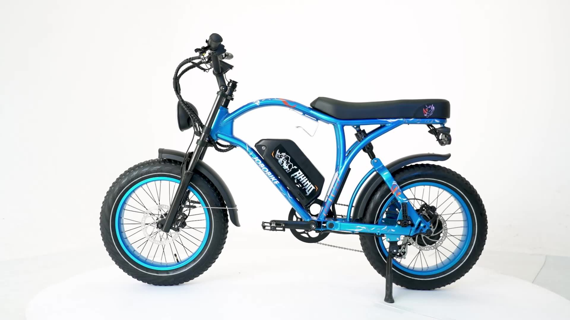 New Trend 20 Inch Fat Tire 48v Electric Hybrid Road Bike Fatbike With ...