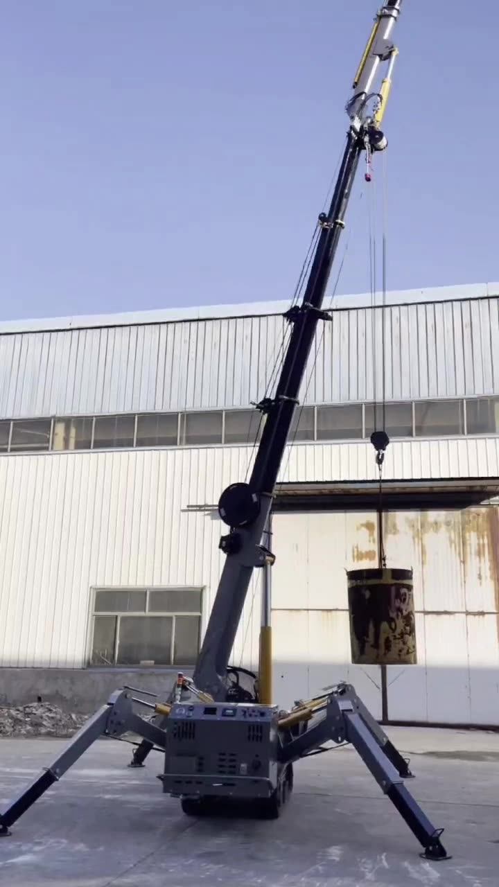 High Quality Spider Cranes 3ton Remote Control Spider Crawler Crane Fly ...