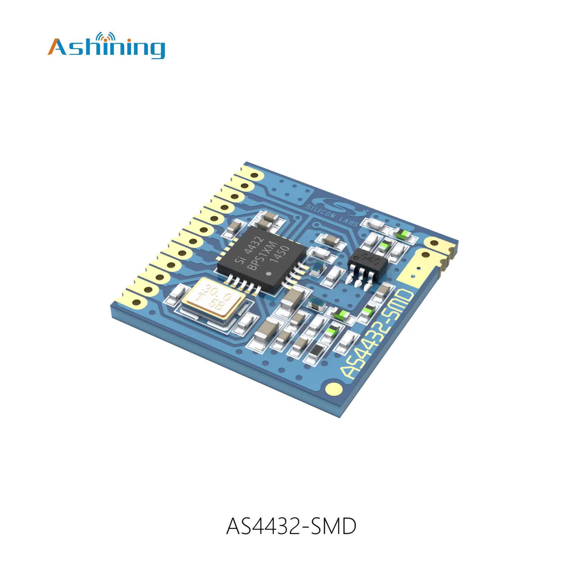 433mhz Spi Si4432 1.5km 100mw Smd Rf Wireless Transceiver Module - Buy ...