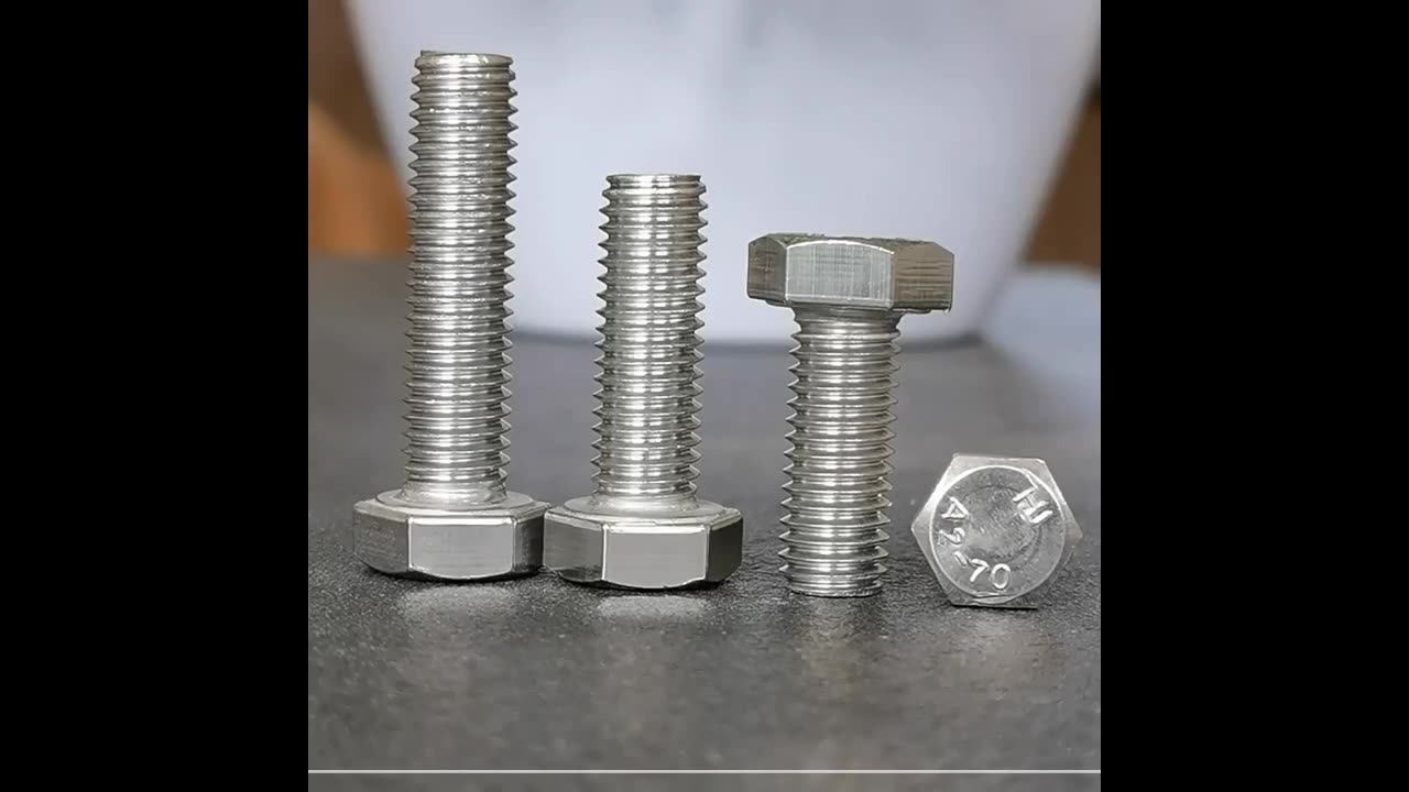 Din933 6mm 9mm 16mm M6 Inox 316 Ss 210 Super Duplex Stainless Steel ...