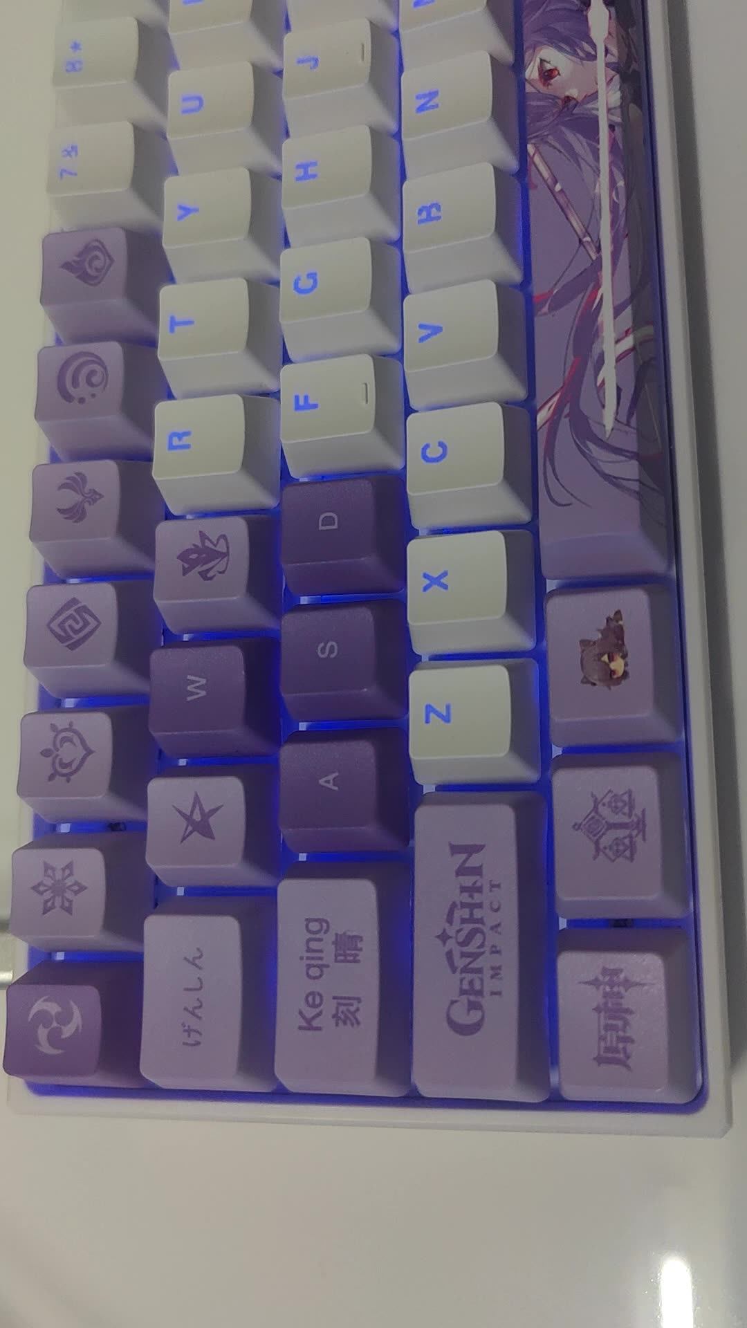 Keycaps Custom Keyboard Pbt Anime Mechanical Valorant Set Genshin ...