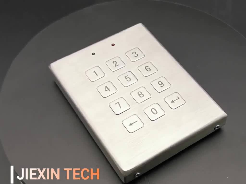 12 Key Custom Industrial Stainless Steel Kiosk Mechanical Keyboard ...