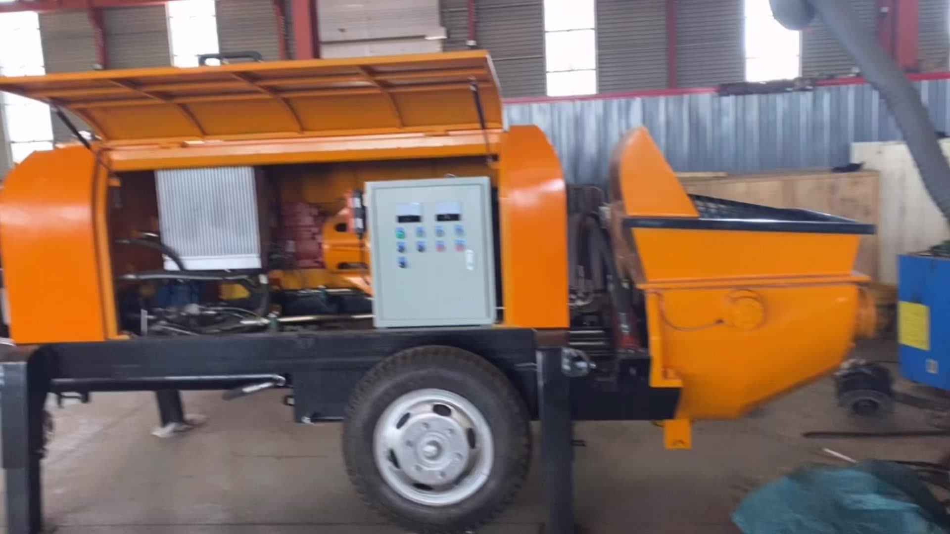 Electric Mini Concrete Pump/ Concrete Conveying Pump For Construction ...