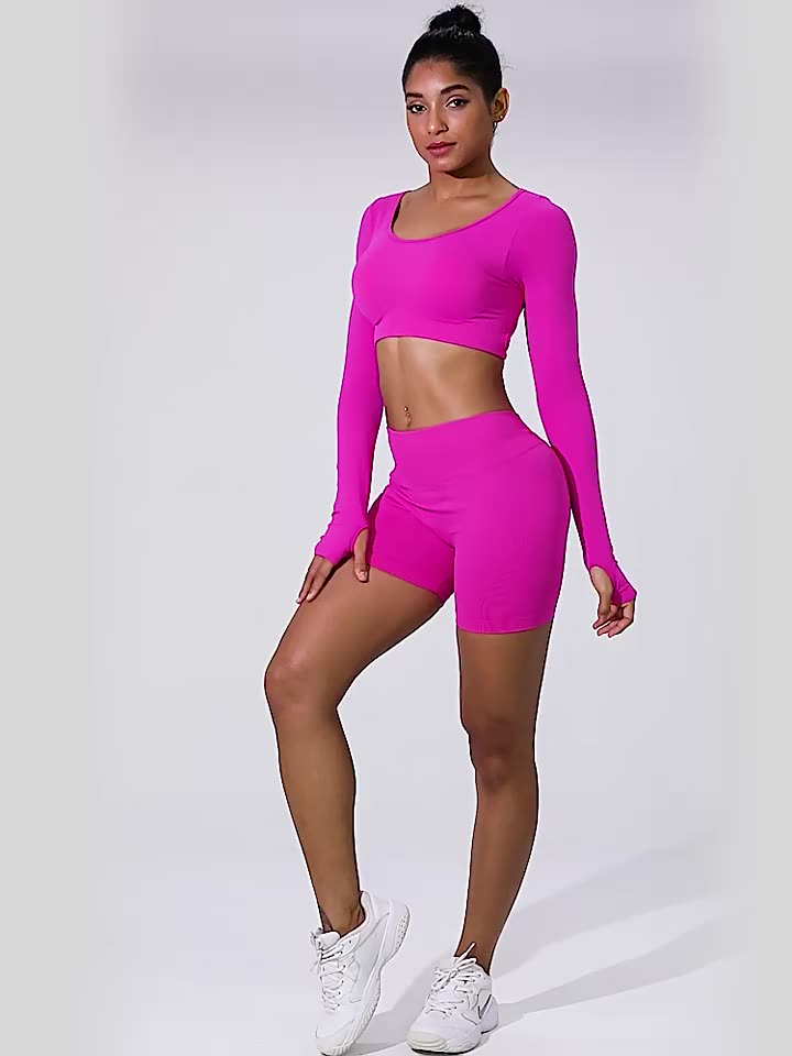 Women Gym Workout Wear Seamless Sexy Sports Yoga Running Shorts Scrunch Butt Lifting Jogging ...