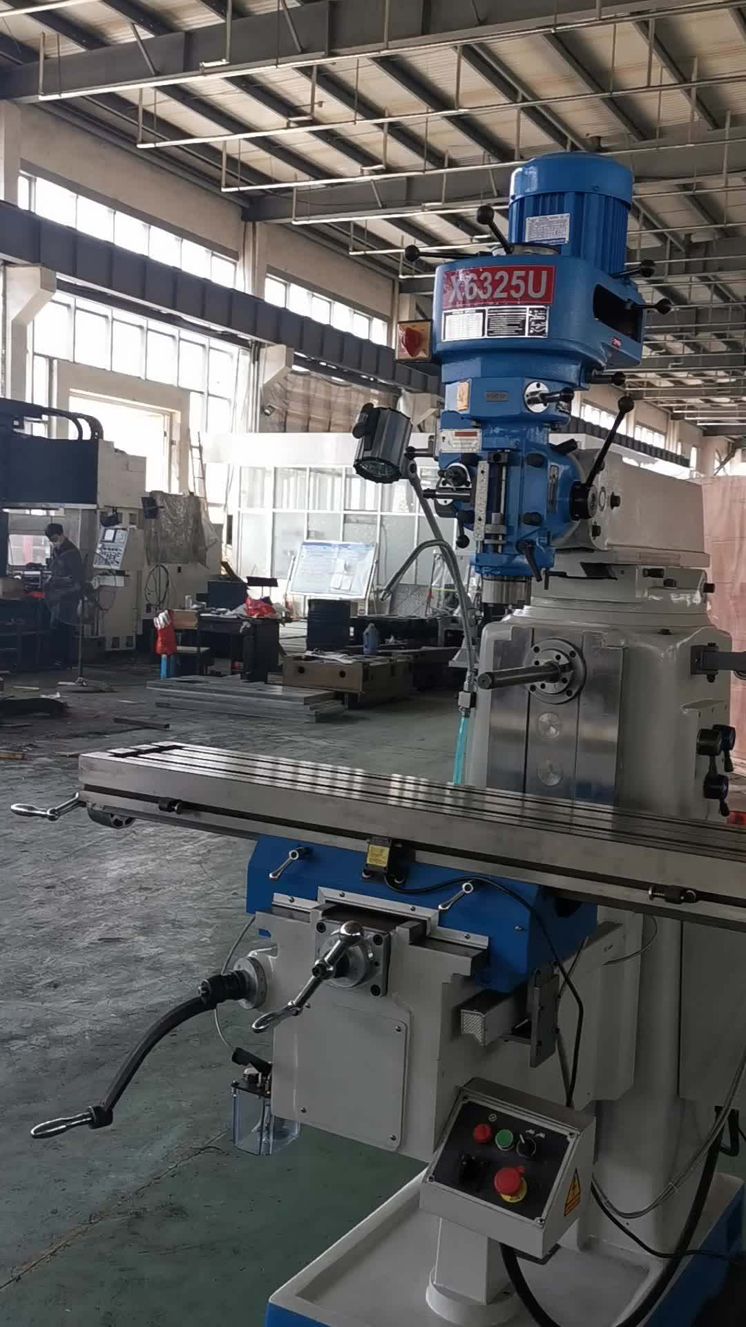 High Precision X6325u Manual Table Vertical Milling Machine With ...