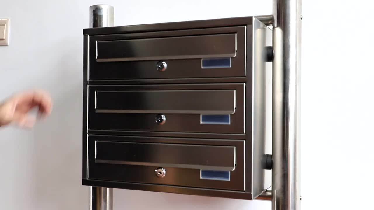 H360xw803*d270 Apartment Building 8 Apartment Modern 304 Stainless ...