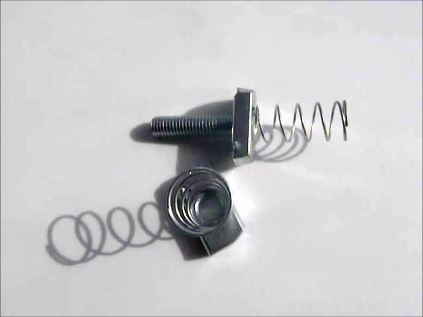 Stainless Steel 316 M10 Long Spring Nut Channel Nut 40mm Spring Length ...