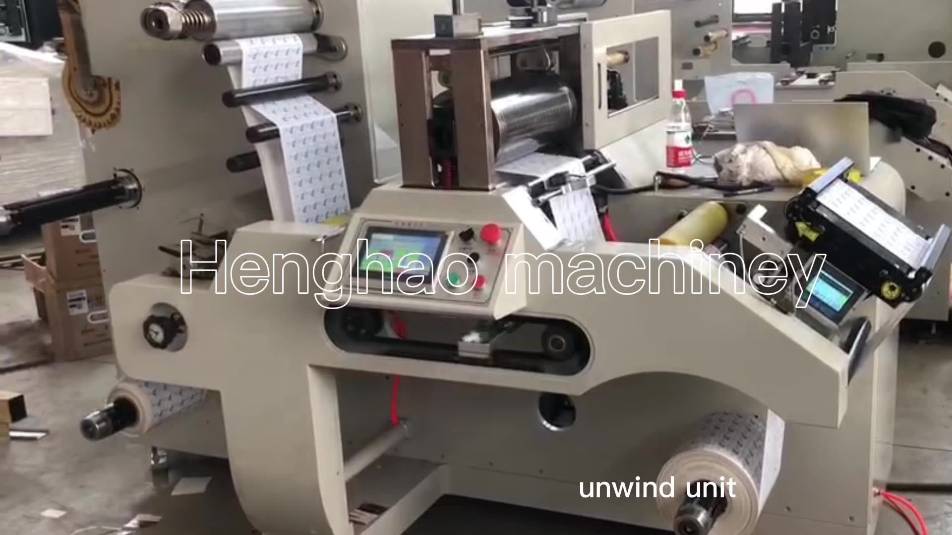 Automatic Label Intermittent Die Cutting Machine Semi Rotary Die ...