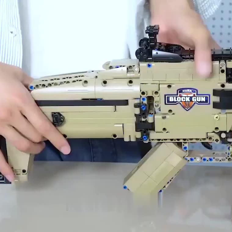 Legoing Army Ww2 Weapon Toys Electric Scar Sniper Rifle Model With ...