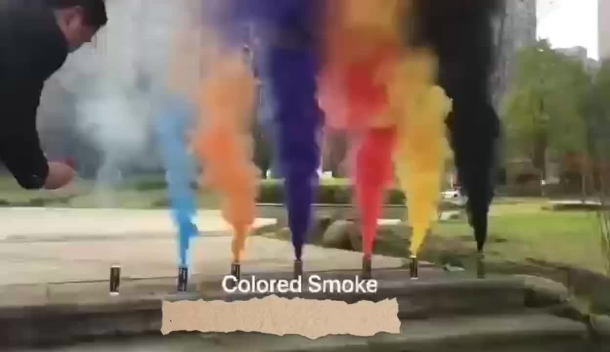 Custom Daytime Color Smoke Fireworks 90 Second Wire Pull Pop Colored ...
