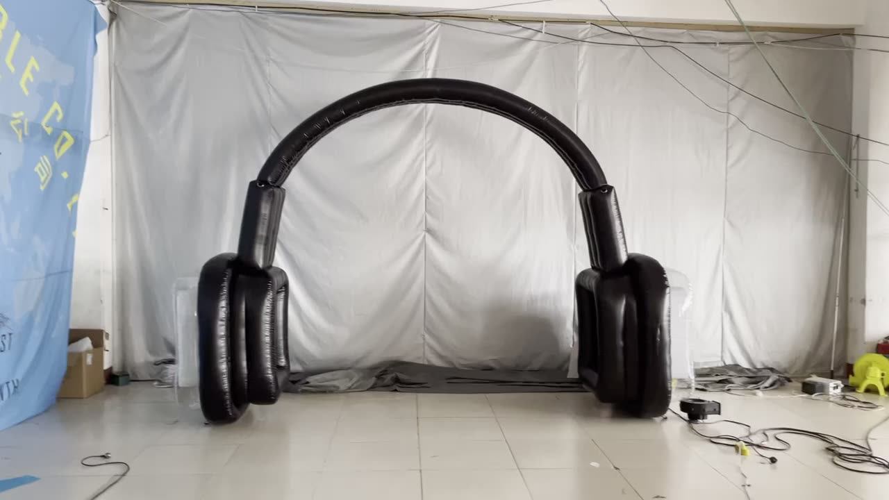 High Quality Giant Inflatable Headset Headphone Earphone Arch Gate ...