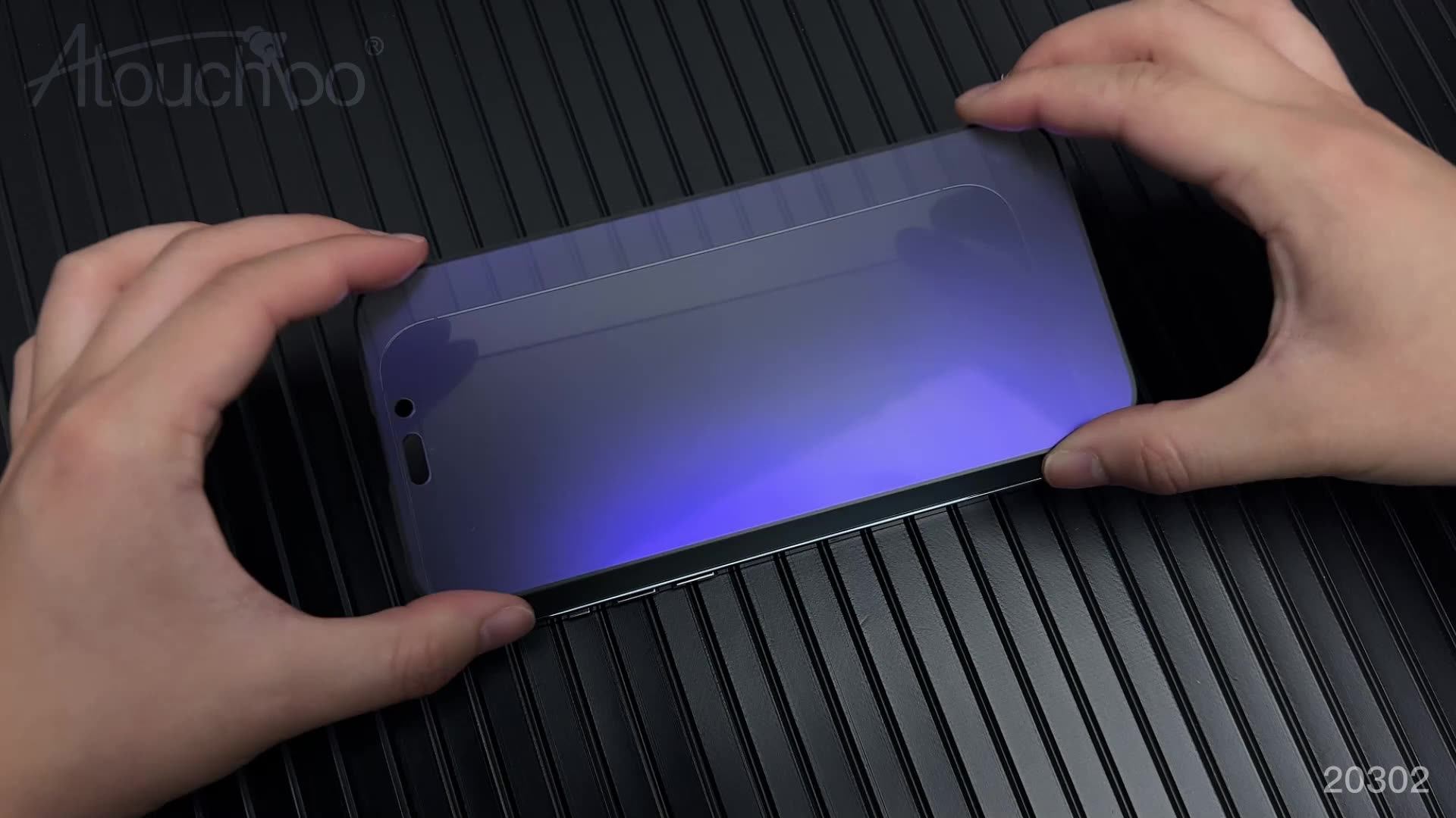 2.5d High Quality Anti-blue Light Hd Clear Purple Light Tempered Glass ...