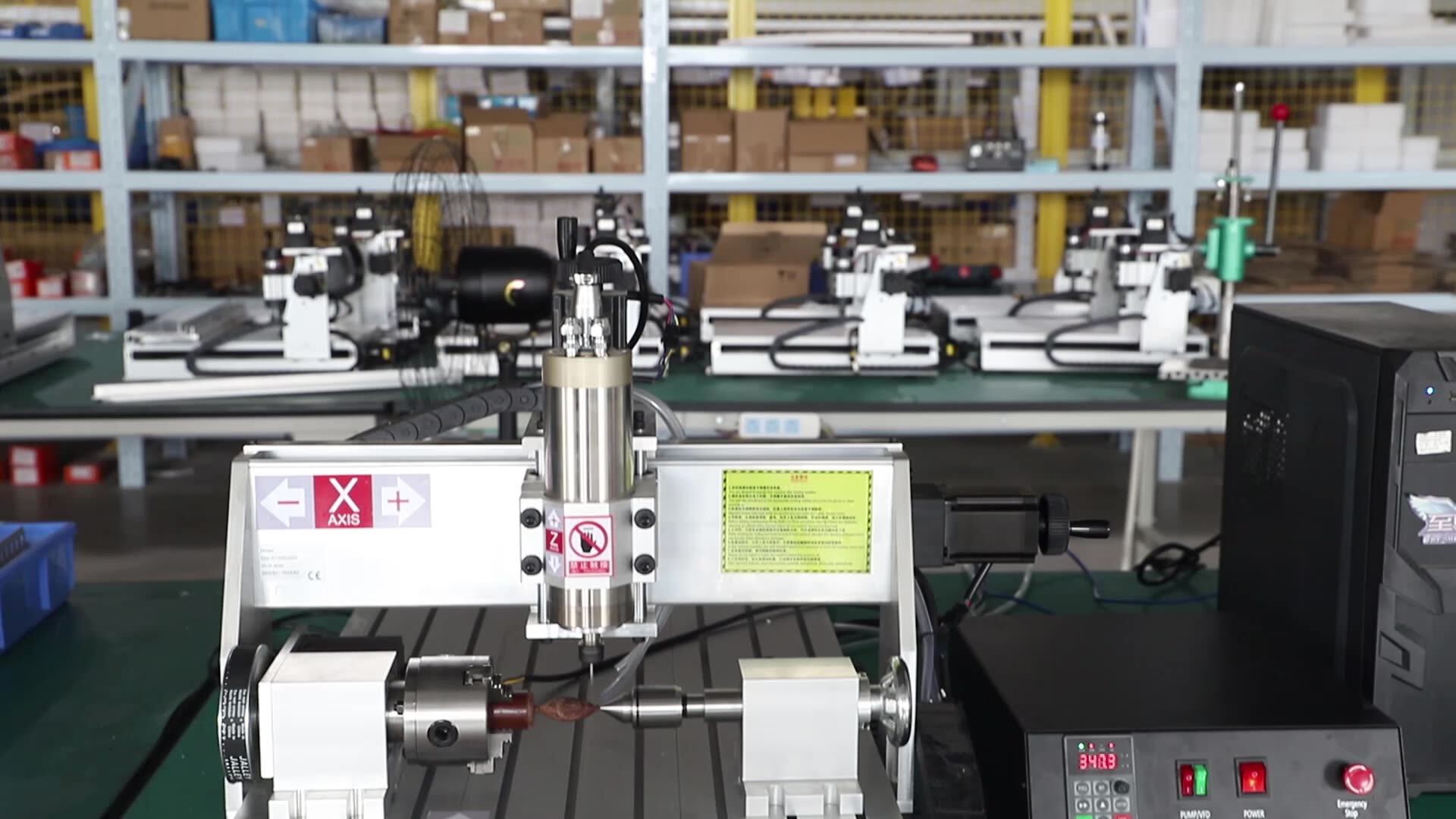 A Axis 80 Chuck And Thimble 4th Axis Rotary Table Motor 3 Jaw Chuck And ...