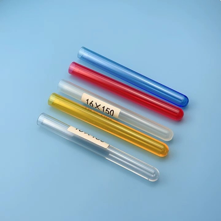 Laboratory Test Tube Empty Clear Plastic Test Tube 12*60mm For Hospital ...