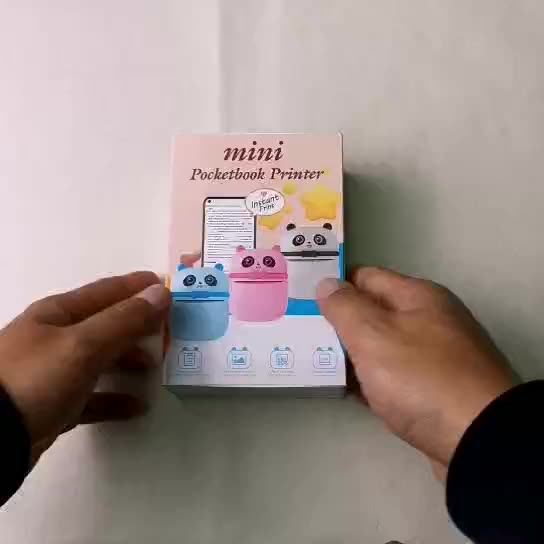 Factory Price Mini Impresora Kawaii Panda Portable Printers Smart Mini ...