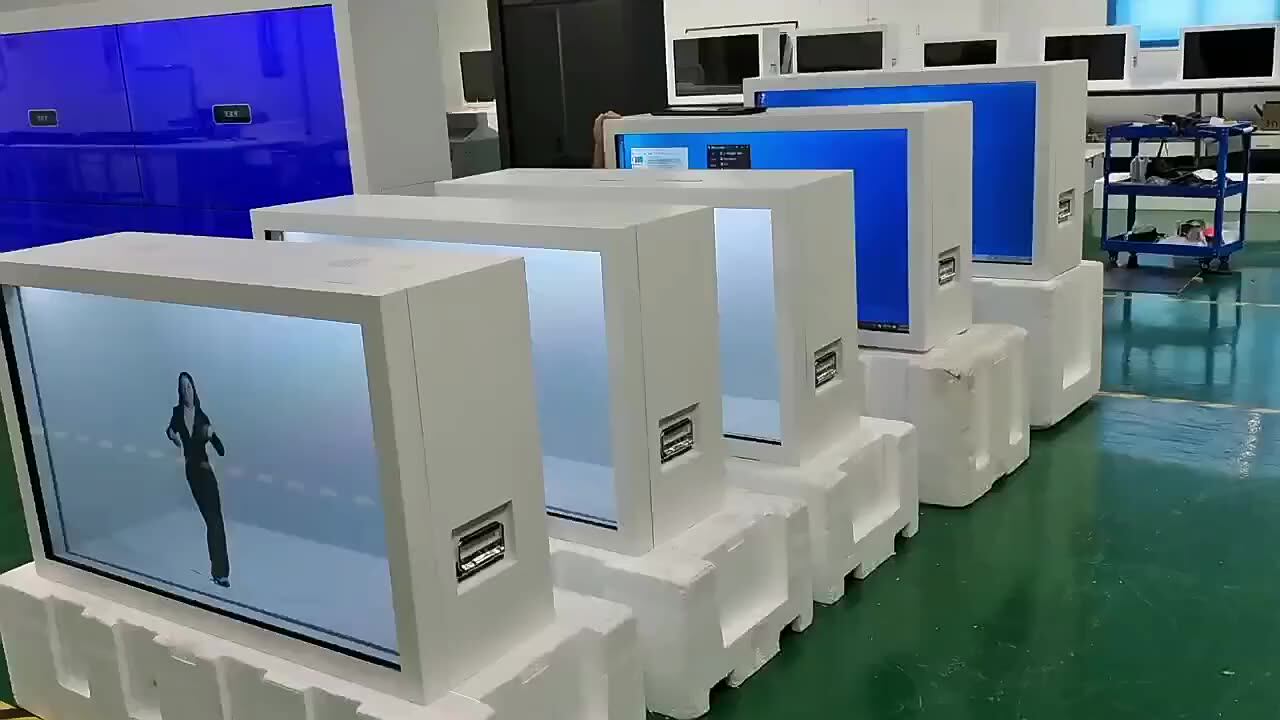 Custom 32-98 Inch 3d Holographic Showcase Transparent Lcd Display Box ...