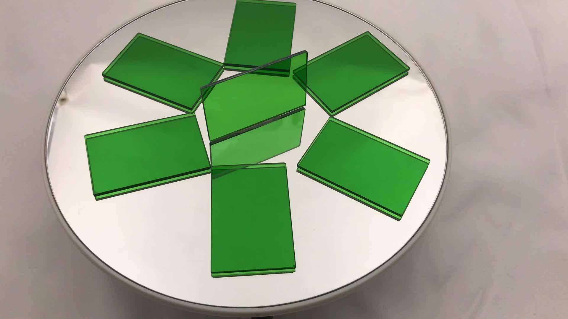 Absorption Color Glass Optical Filter Green Optical Glass - Buy ...