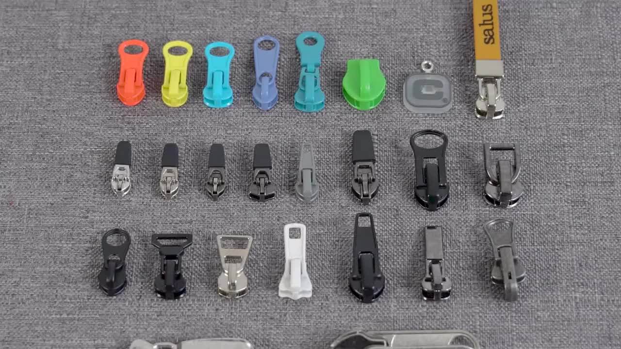 Different Size Semi-locking Metal Zipper 4.5 Yg Slider - Buy Metal ...