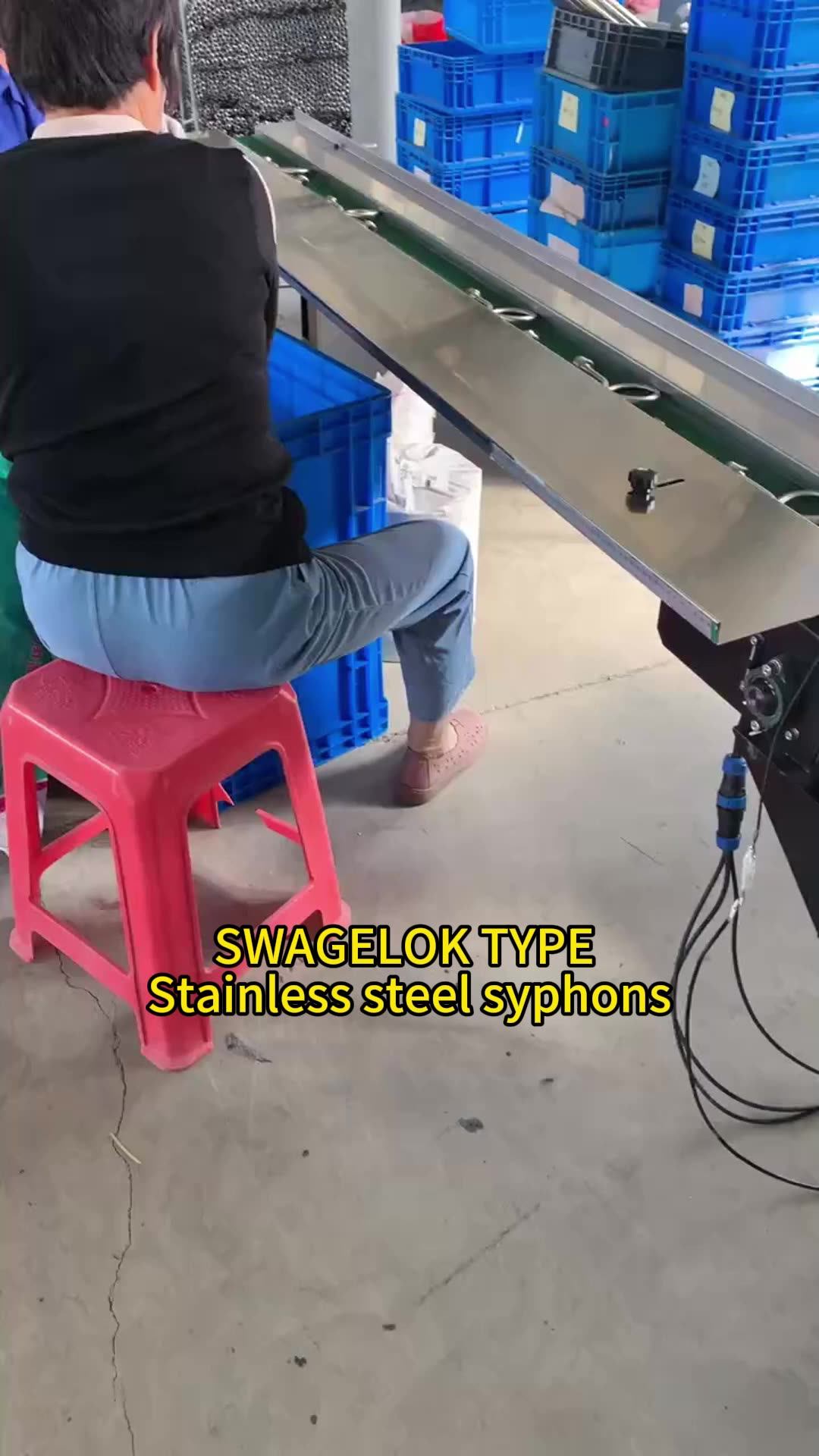 Swagelok Type Ss Pressure Gauge Coil Syphon Pipe 6000 Psi M20*1.5 1/2 ...