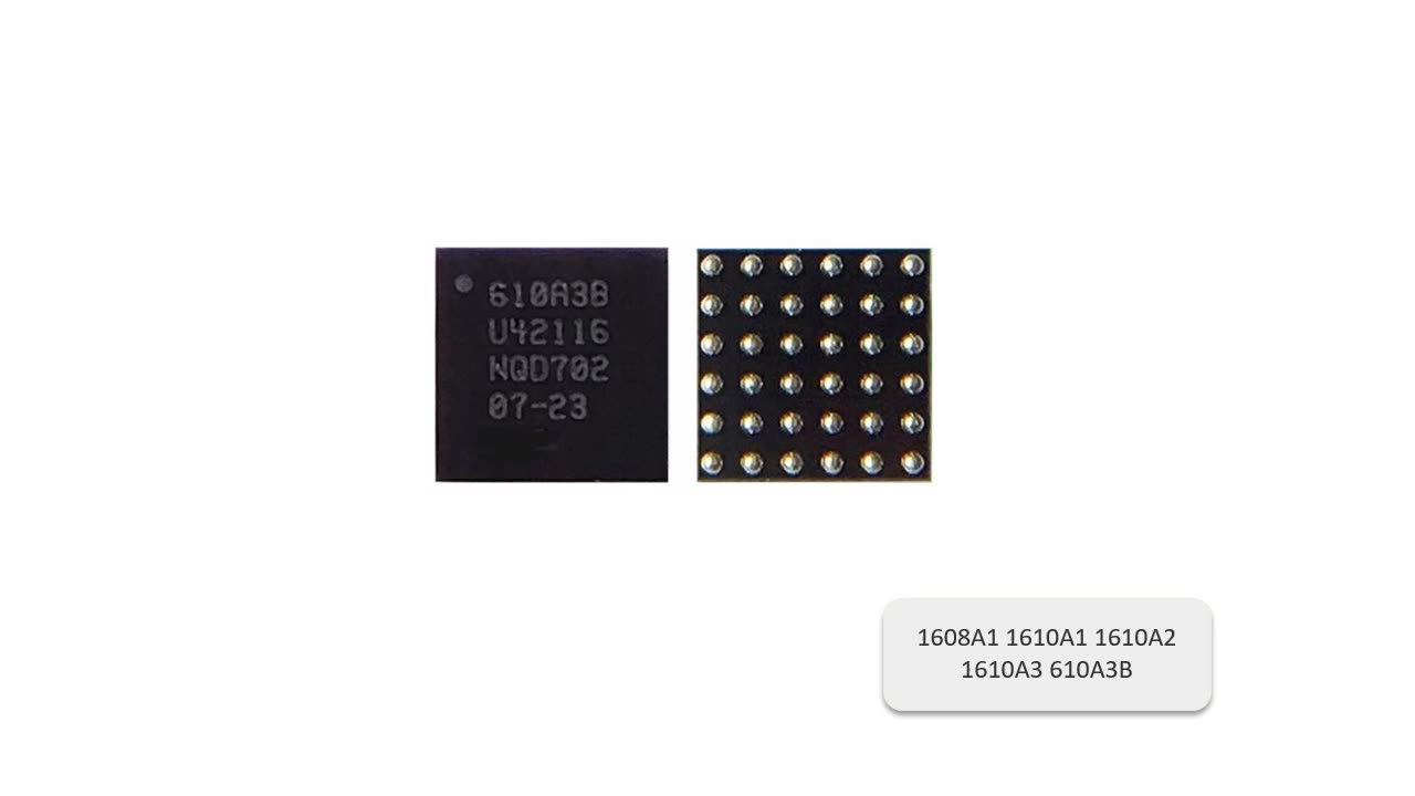 610a3b For Iphone7 7plus U2 Charger Ic 7g 7p U4001 Tristar Ic Charging Chip Usb Control Ic 36 ...