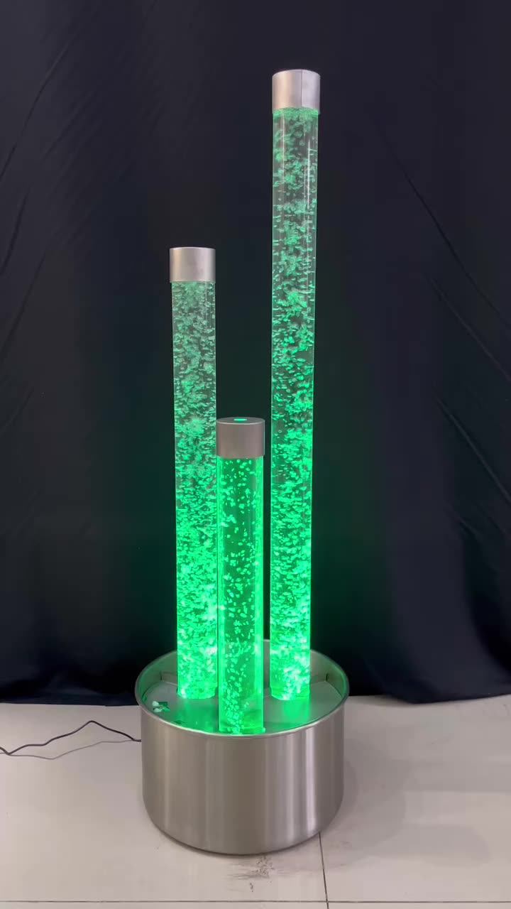 Bubble Tube Lamp And Fiber Optic Sensory Kit For Sensory Autism Room ...