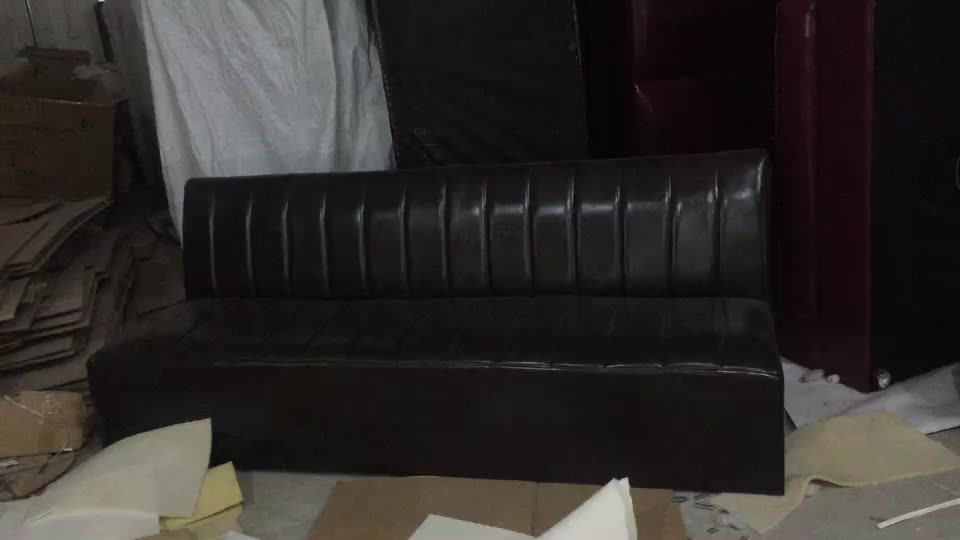 Restaurant Booth Seating Red Leather Buttons Booth Sofa - Buy Red ...